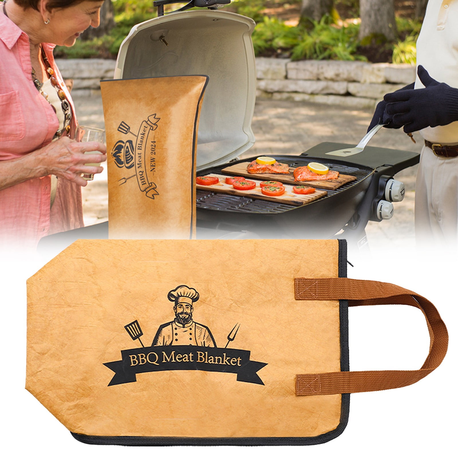 BBQ Blanket for Resting Meat Rest EZ BBQ Blanket for Smoking, Reusable ...