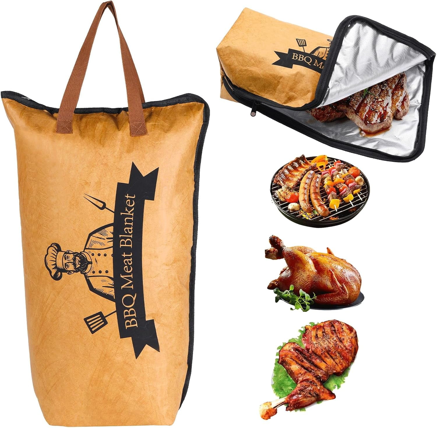 BBQ Blanket for Resting Meat, Reusable Reat Insulated Resting Bag ...