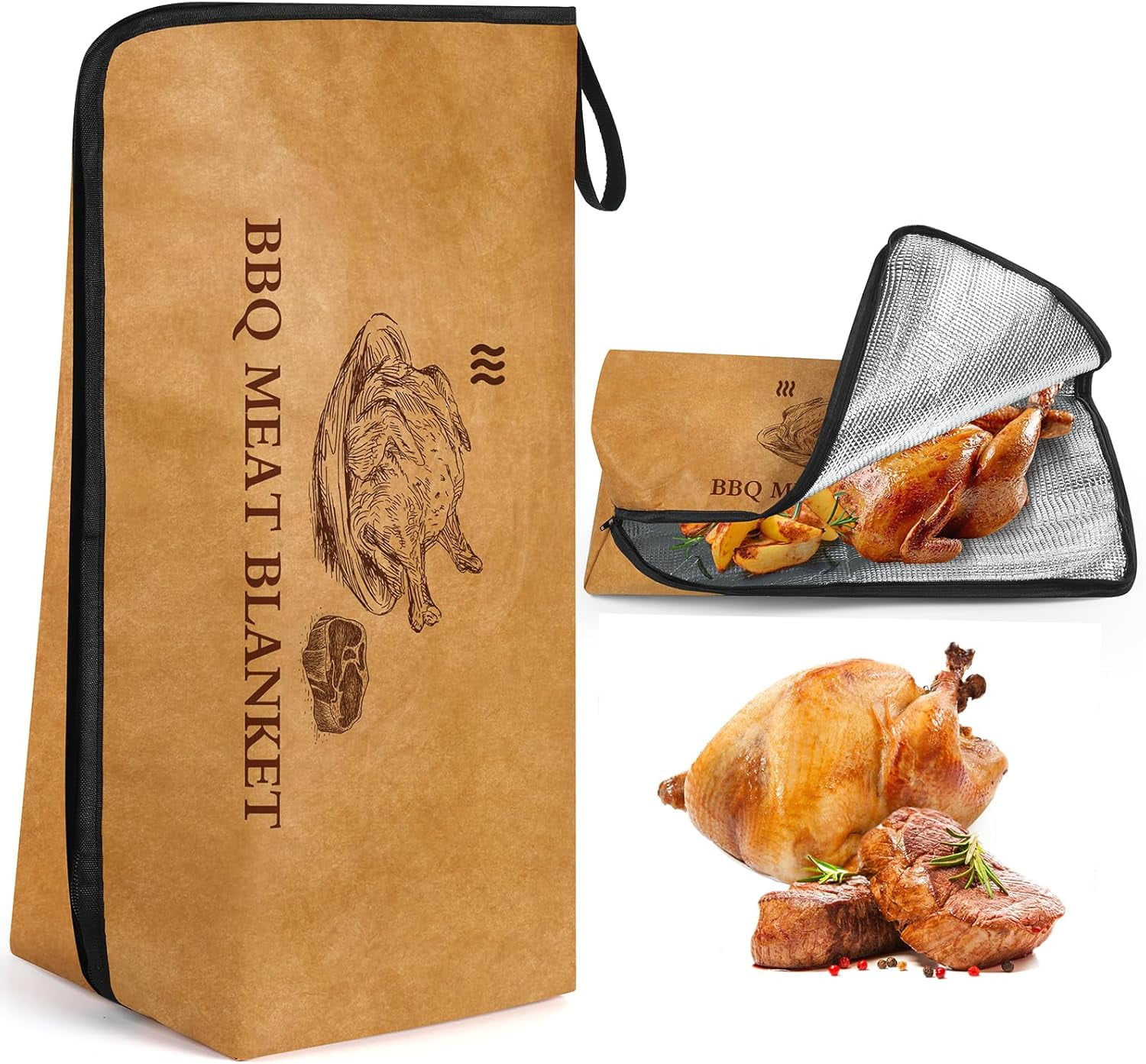 BBQ Blanket for Resting Meat,Smoker Accessories Meat Insulated Blanket ...