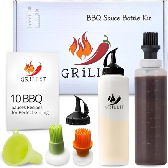 BBQ Brushes for Sauce – Silicone Basting Brush Dispenser for Grilling ...