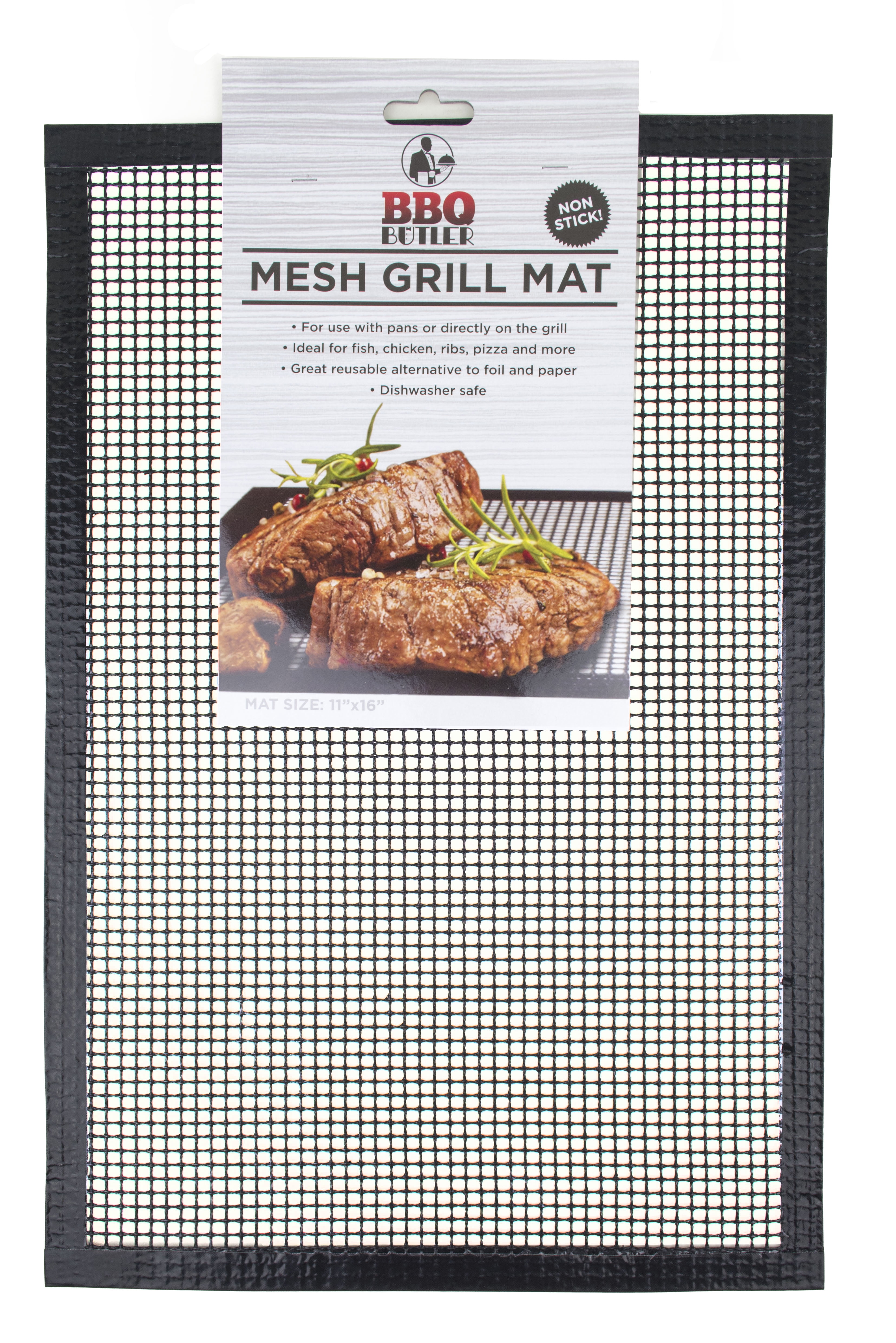 BBQ Butler Outdoor Charcoal Barbecue Non-Stick Mesh Grill Mat - Perfect ...
