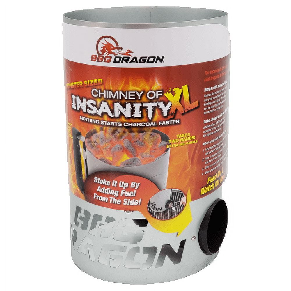 BBQ Dragon Extra Large Chimney of Insanity Charcoal Starter - The ...