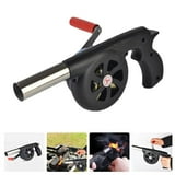 DERCLIVE BBQ Fan Air Blower, Hand-Cranked Fire Bellows for Picnic ...