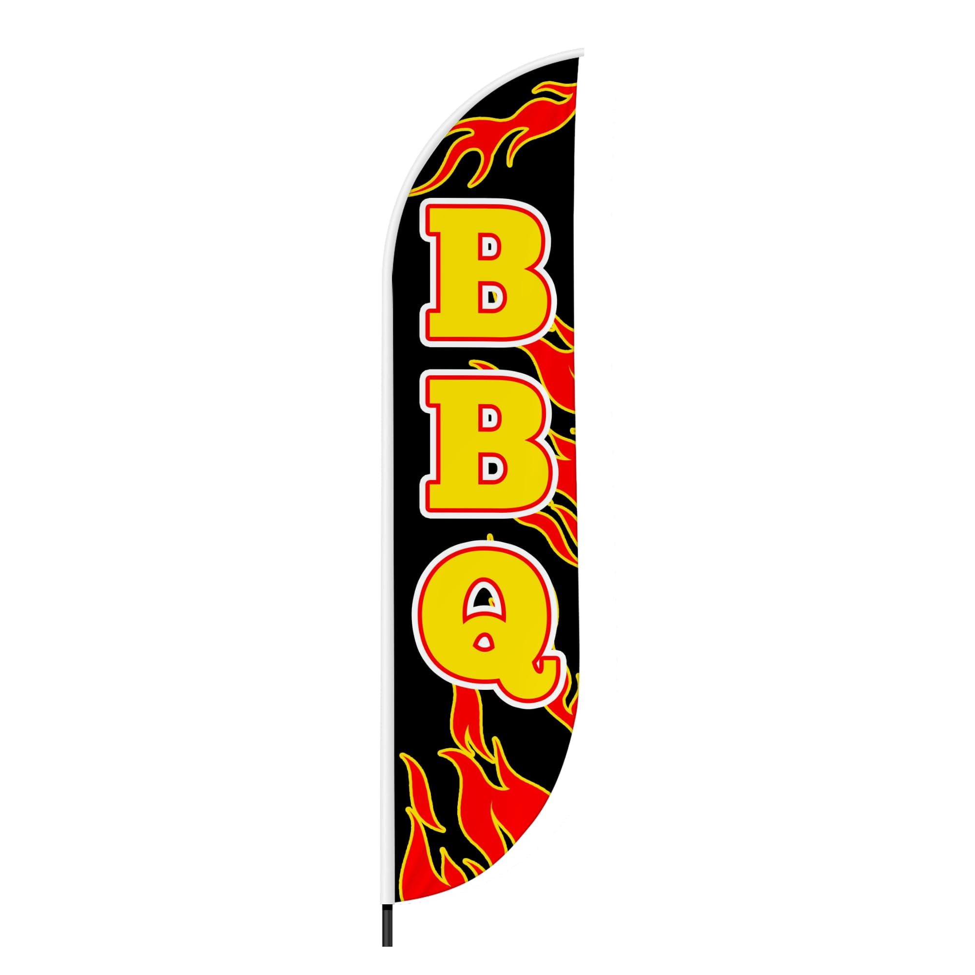 BBQ Feather Flag(11.5feetX2.5feet) by DreamController | Outdoor ...