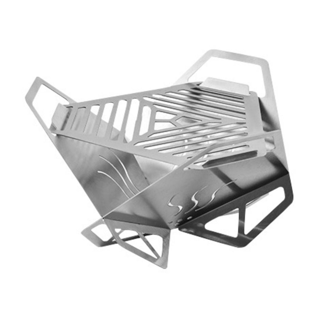BBQ Fire Pit Practical Campfire Pit Foldable Stainless Steels Grill ...