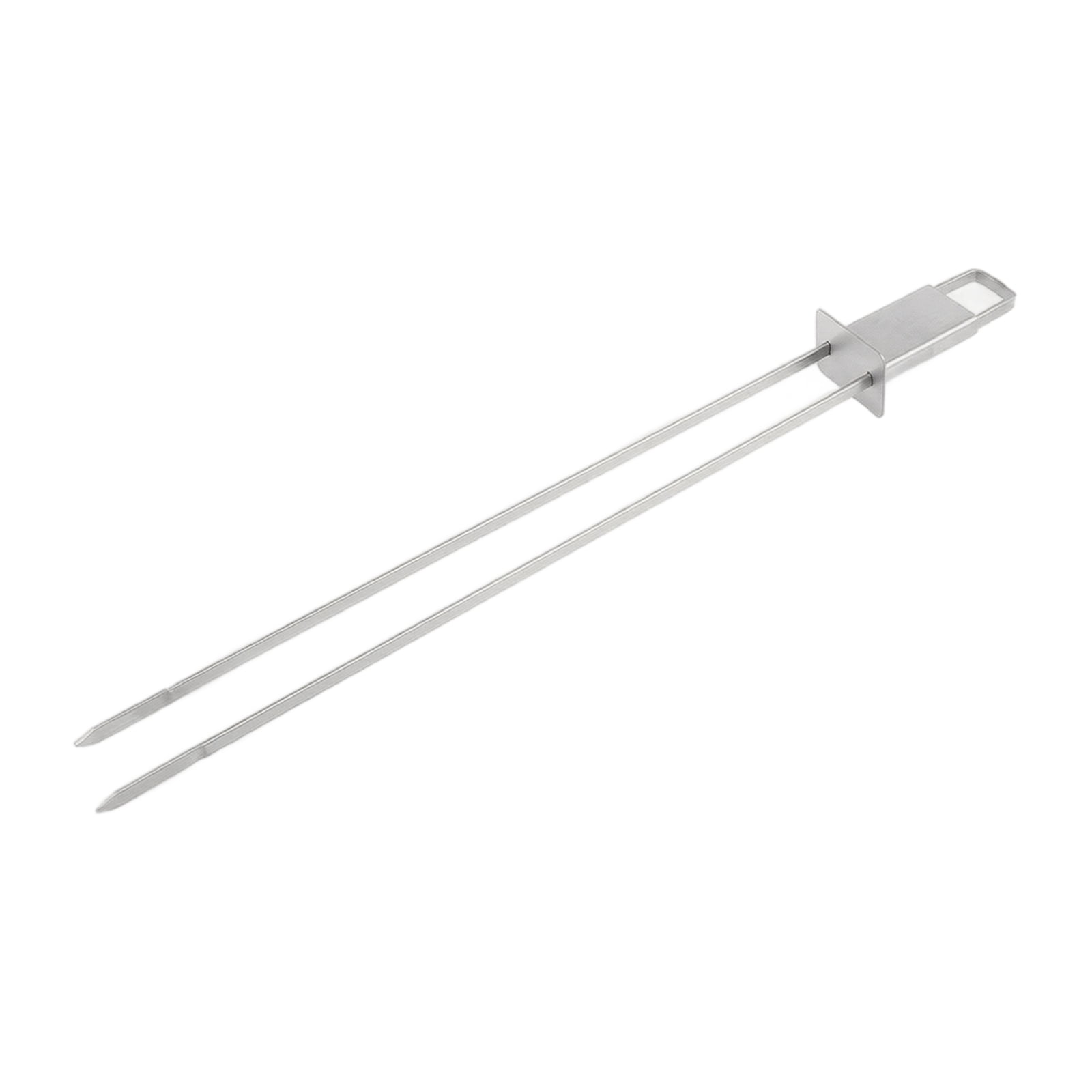 BBQ Fork Semi Automatic Stainless Steel Barbecue Grilling Skewer Quick ...