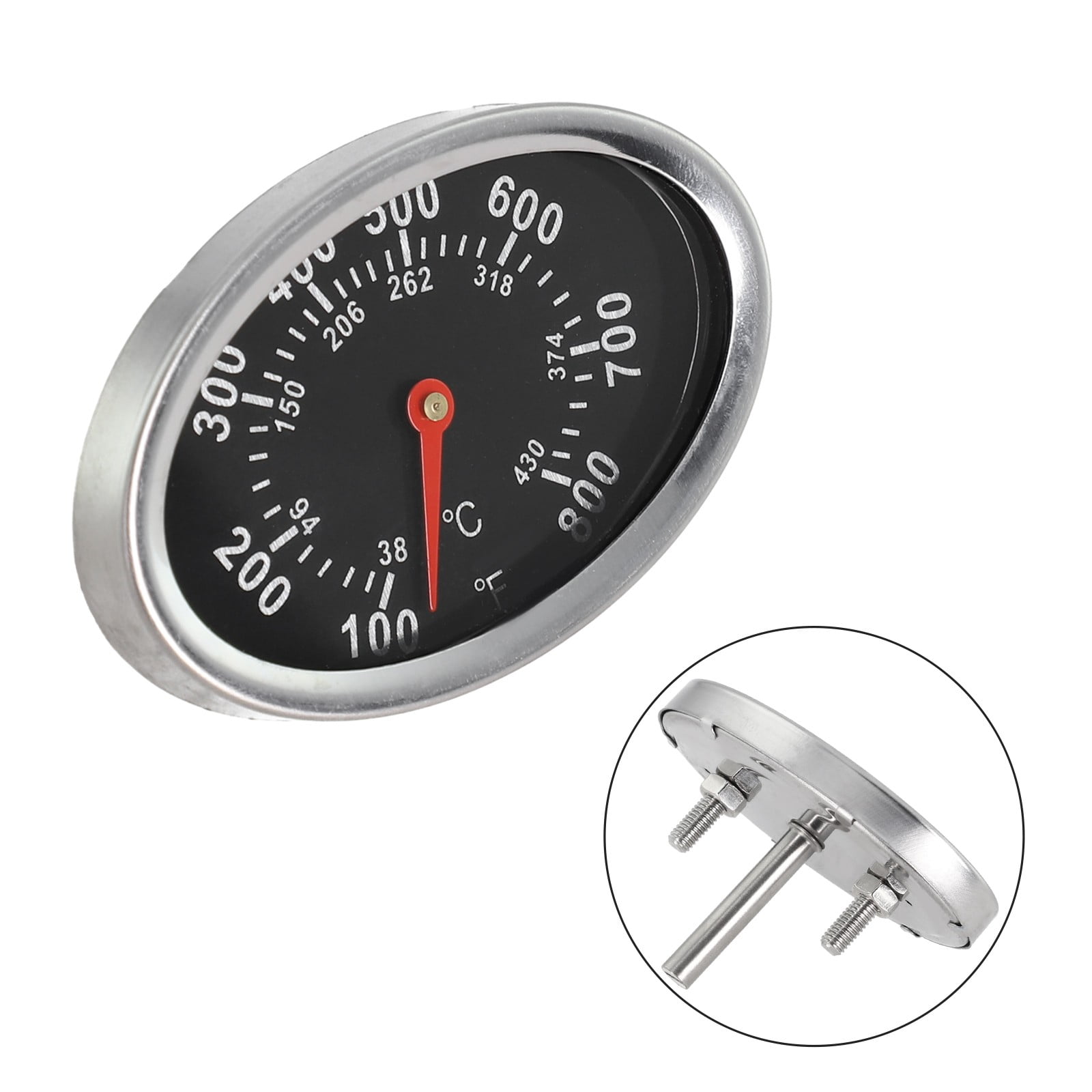 BBQ Gauge Built-in Lid Thermometer Replace ForQ2000 Hood Temperature ...
