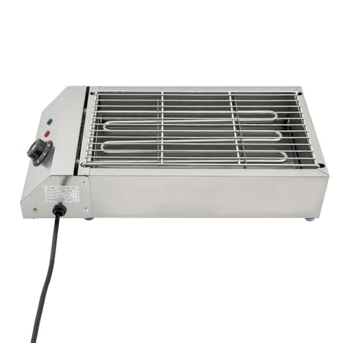 BBQ Grill, 110V Heat Control Electric Portable Barbecue Oven Grill ...