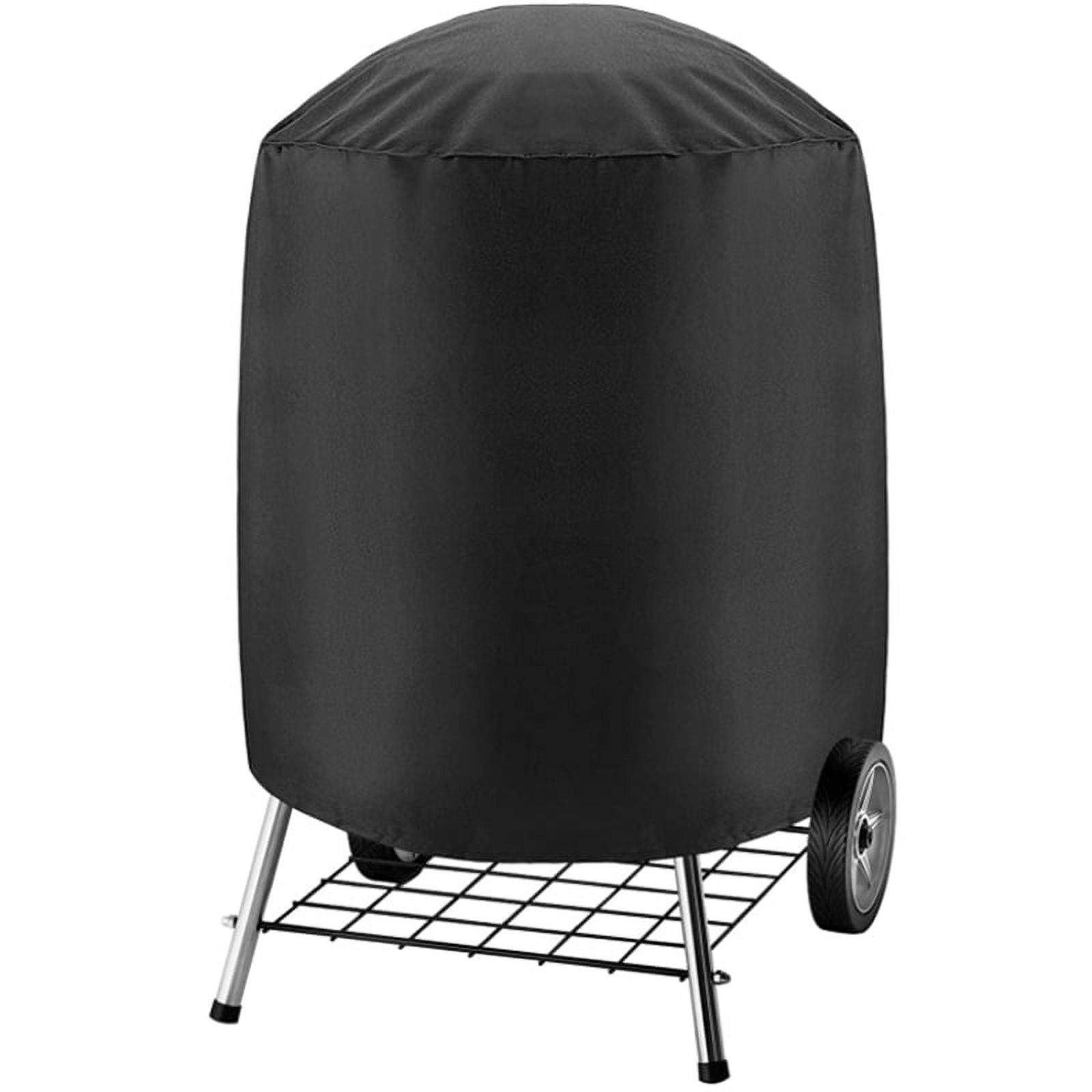 BBQ Grill Cover 210D Grill Cover for Charcoal Kettle, Waterproof Black ...