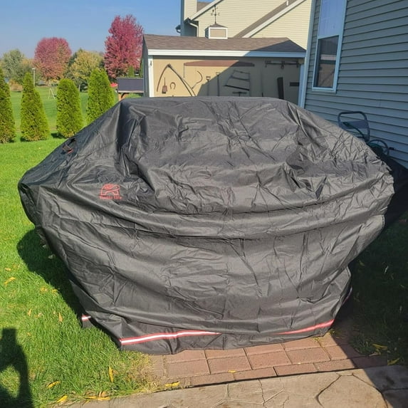 BBQ Grill Cover, 76-83 Inch Adjustable Heavy Duty Waterproof 6 or More ...