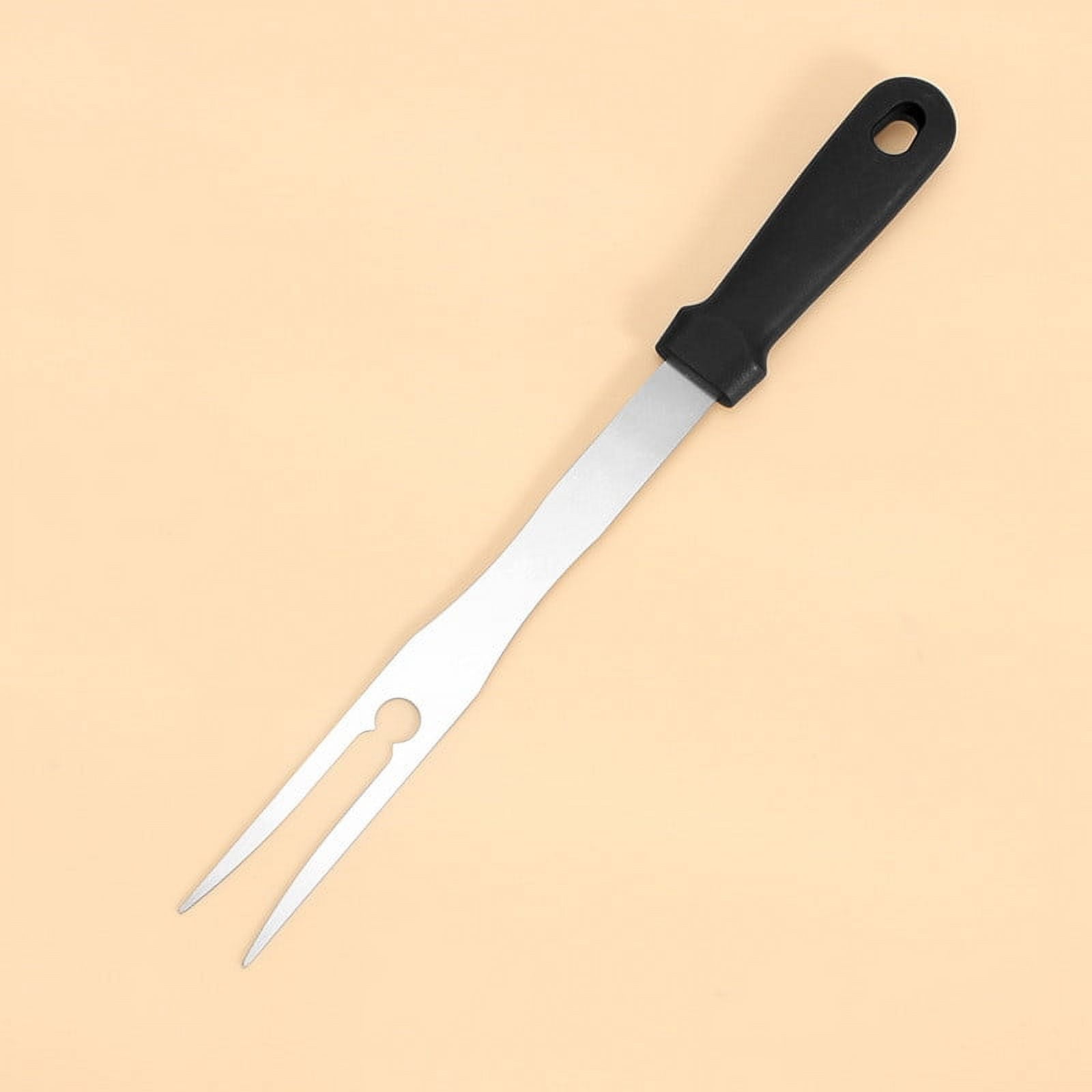 BBQ Grill Fork Stainless Steel U-Shaped Design Outdoor Grilling Tool ...