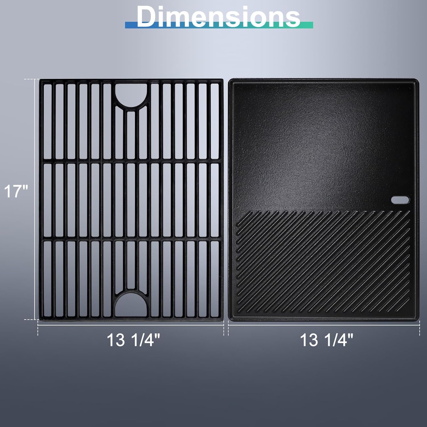BBQ Grill Grate & Griddle Replacement Parts for 720-0830H, 720-0888N ...