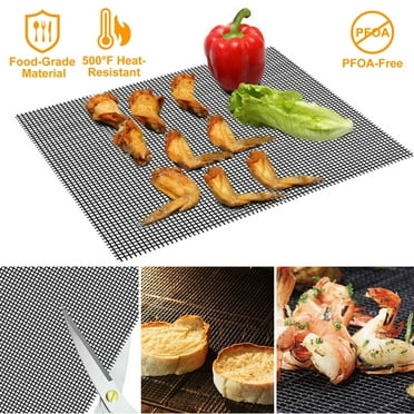 Heavy Duty Non Stick Reusable BBQ Grill Mat (Set of 2) - Walmart.com