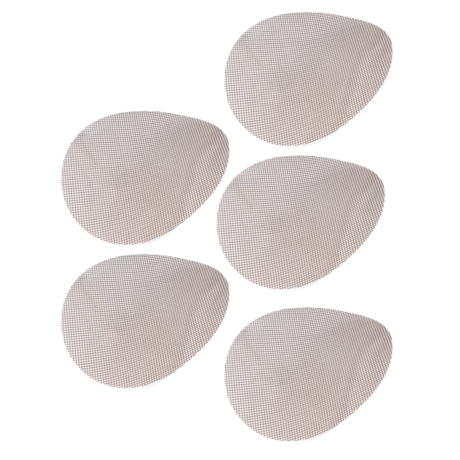 BBQ Grill Mesh Mat Set, 5 PCS Non Stick Grilling Mesh Reusable Heat ...