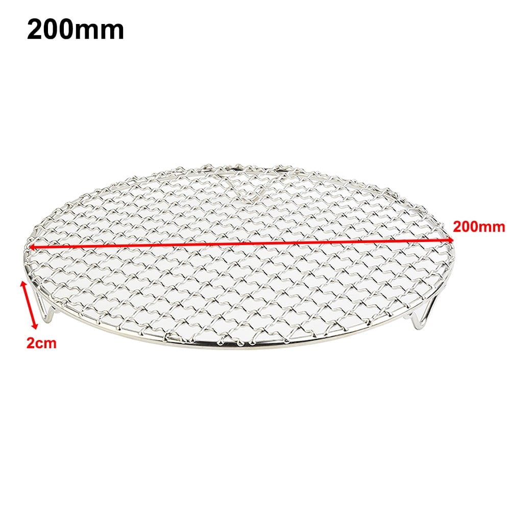 BBQ Grill Mesh Round Stainless Steel For Roast Nets Bacon Outdoor ...
