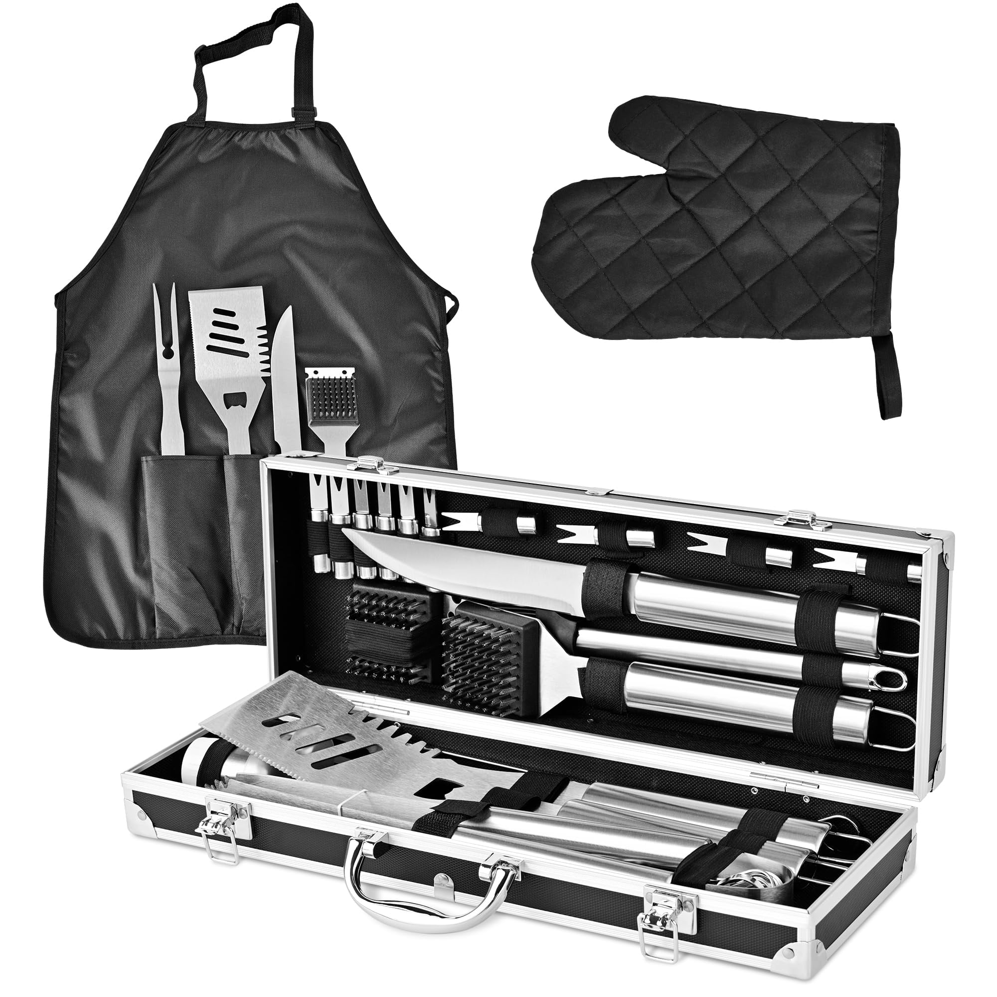 BBQ Grilling Accessories Set, 30Pcs Heavy Duty Grill Tools for Outdoor ...