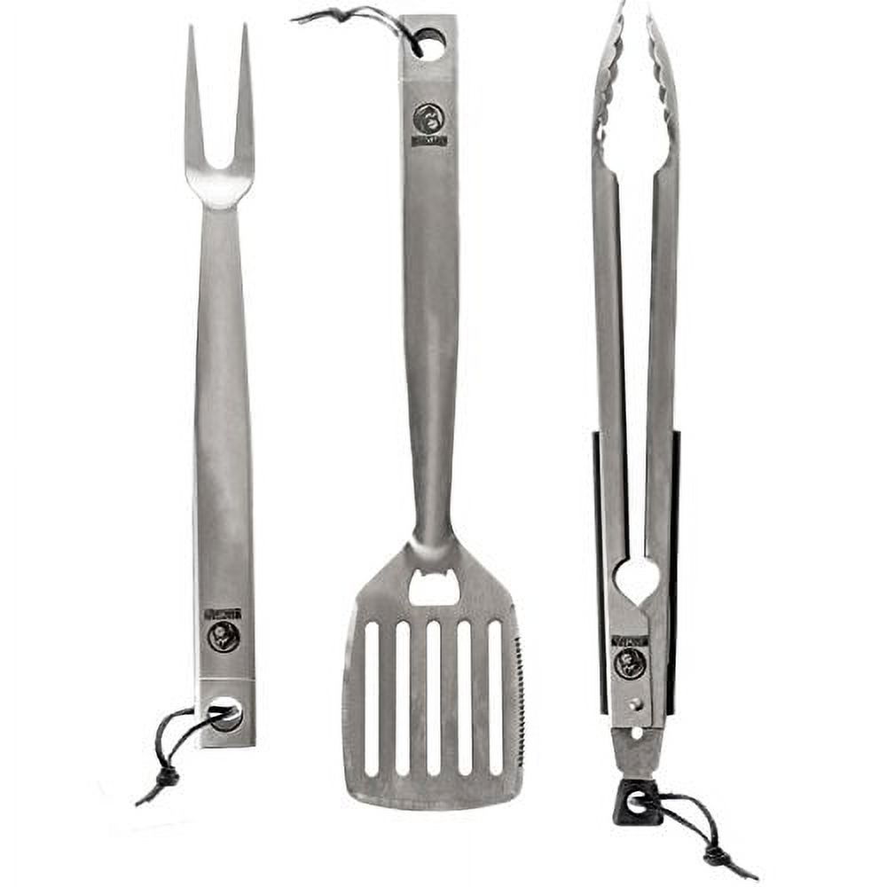 JIM BEAM SOFT GRIP HANDLE GRILLING TOOL SET INCLUDES SLOTTED TURNER ...