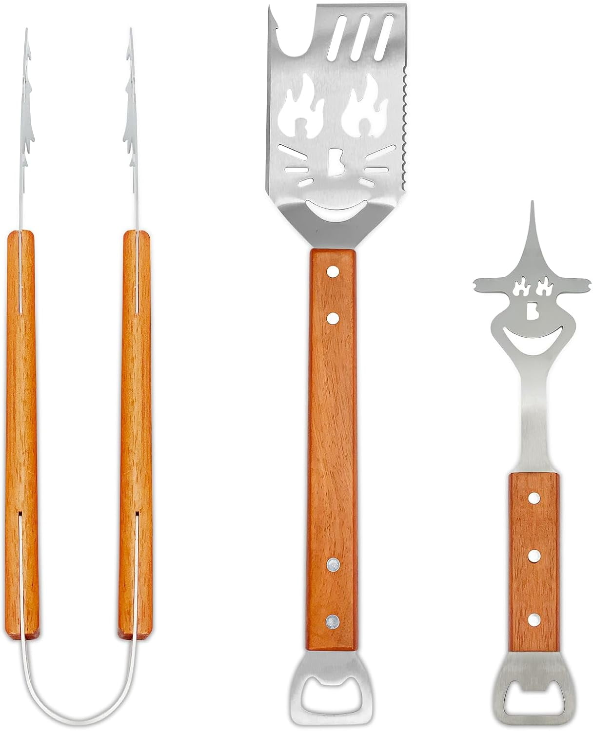 BBQ Grilling Tools Set, Extra Thick Stainless Steel Multi-Function ...