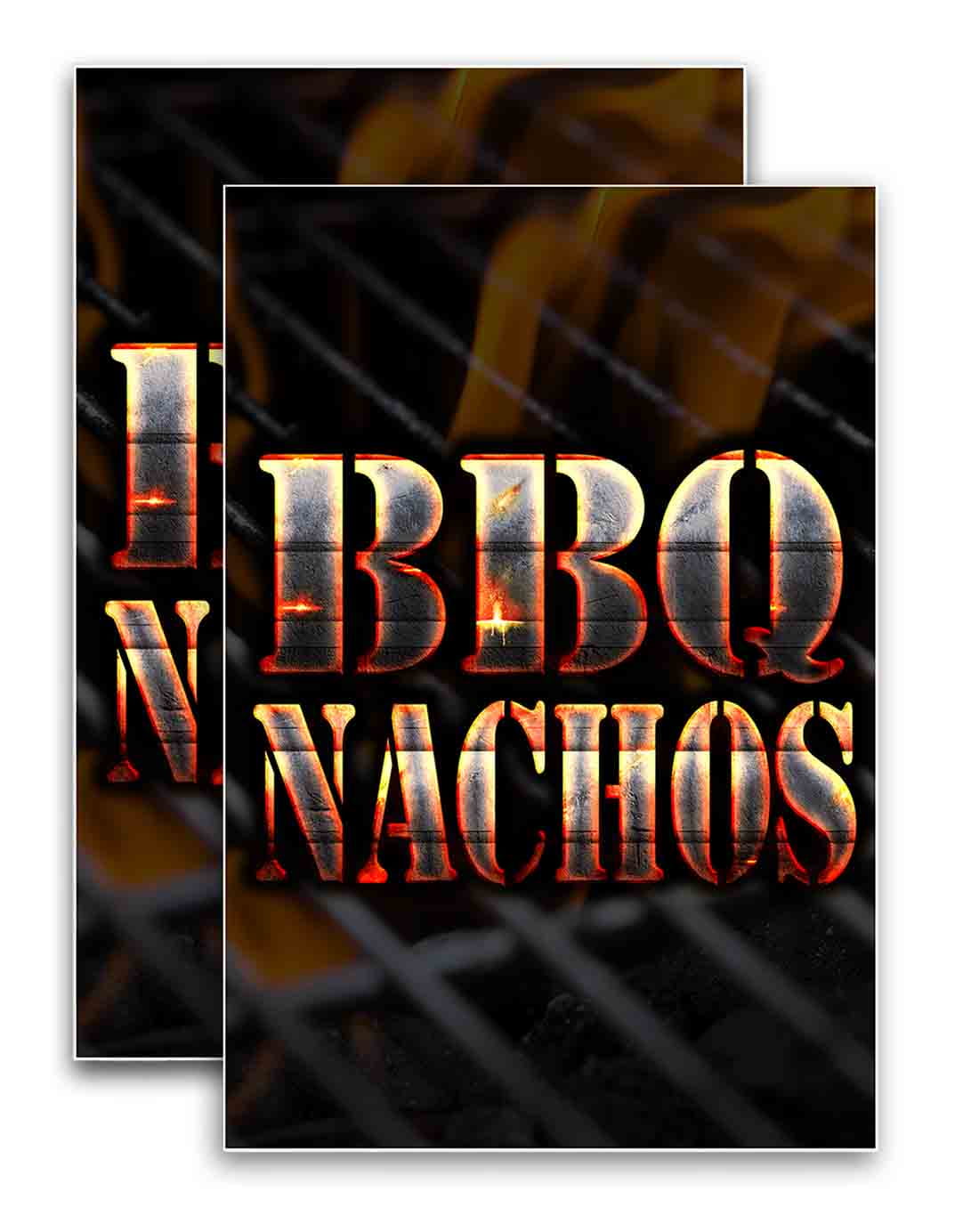 BBQ Nachos (24" X 36") Vinyl Decal Only (Pack of 2) |Sign|Sticker ...