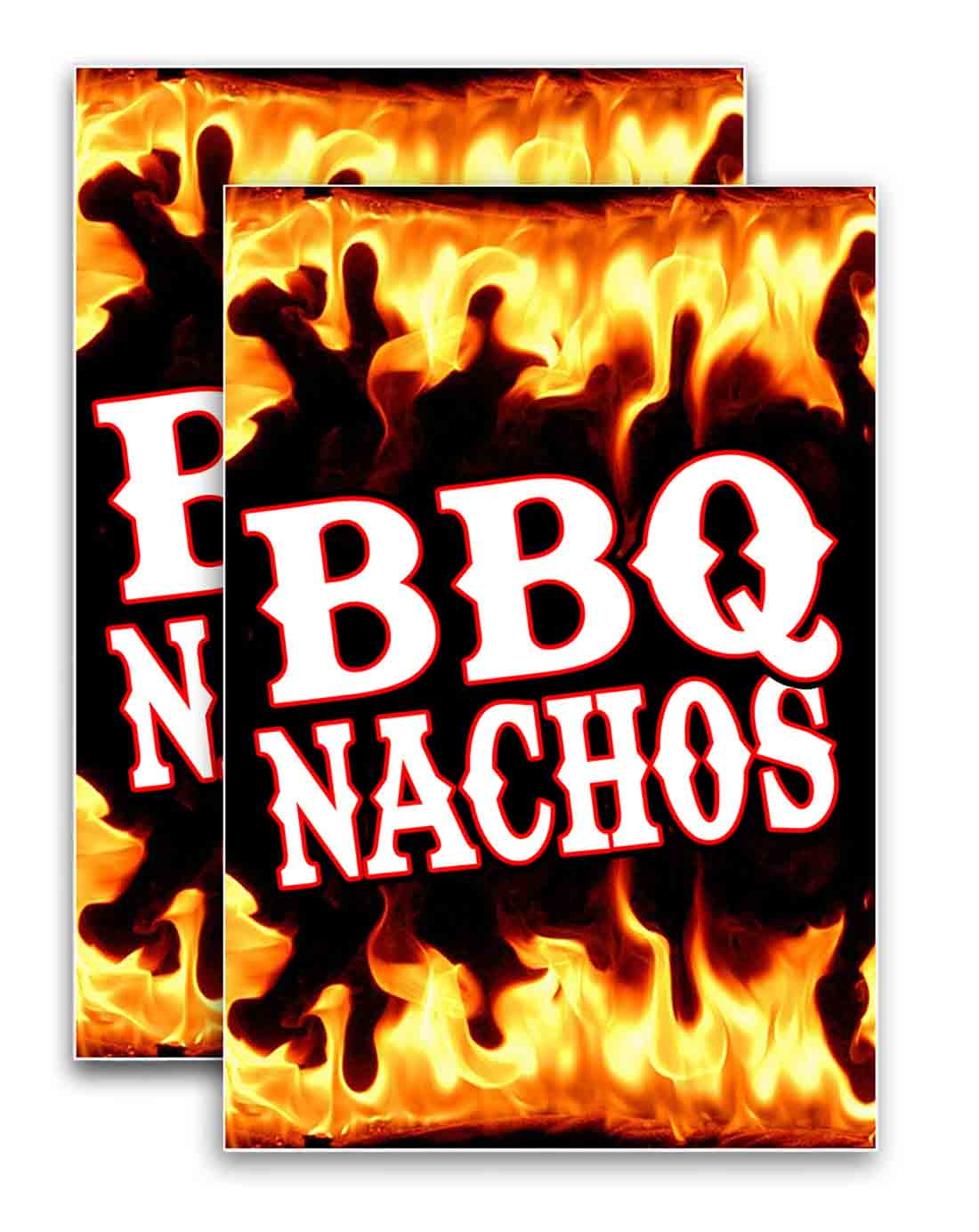BBQ Nachos (24" X 36") Vinyl Decal Only (Pack of 2) |Sign|Sticker ...