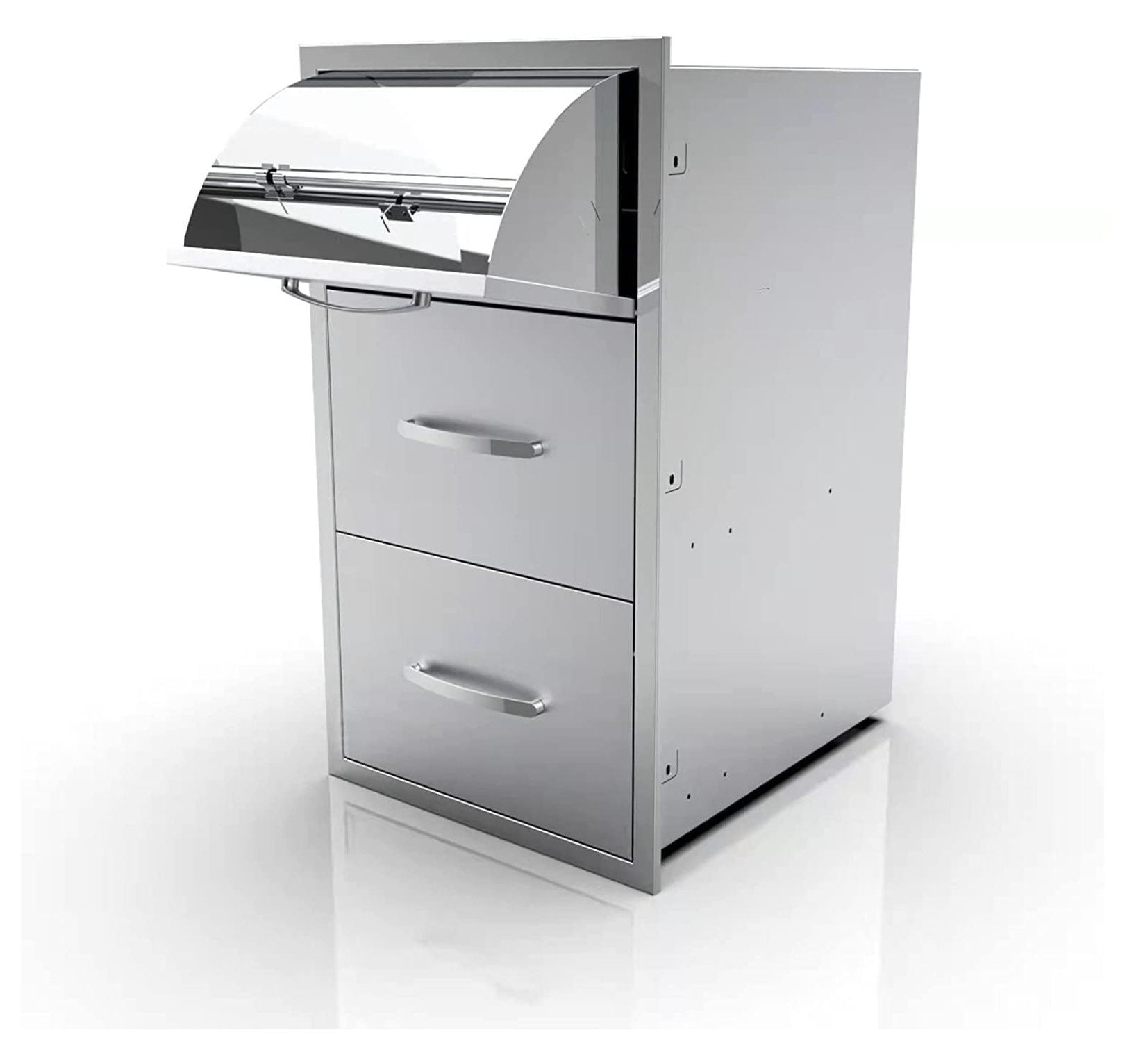 BBQ Outdoor Kitchen Drawers Stainless Steel 3-Drawer BBQ Drawer ...