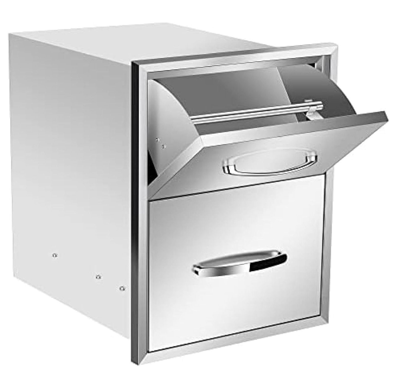 BBQ Outdoor Kitchen Drawers Stainless Steel 3-Drawer BBQ Drawer ...