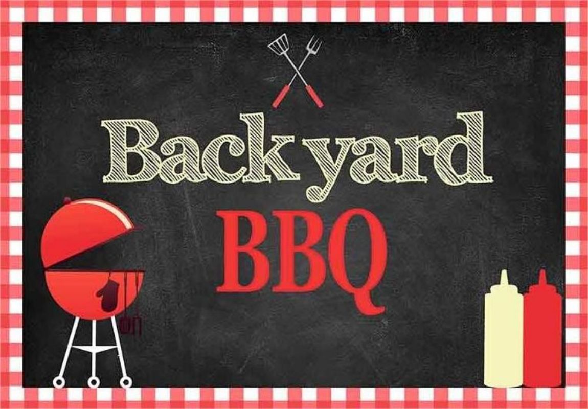 BBQ Party Backdrop Family Picnic Grass Fire Photography Background Wall ...