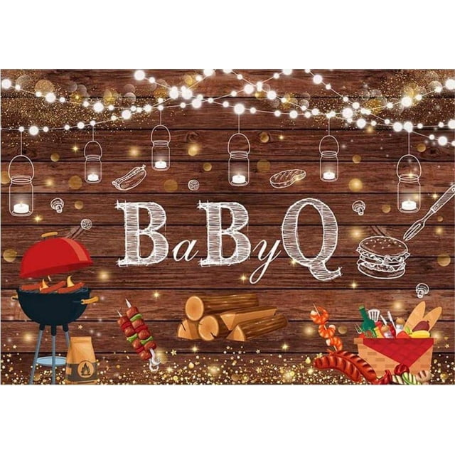 BBQ Party Backdrop Summer Barbecue Theme Outdoor Lawn Picnic Food ...