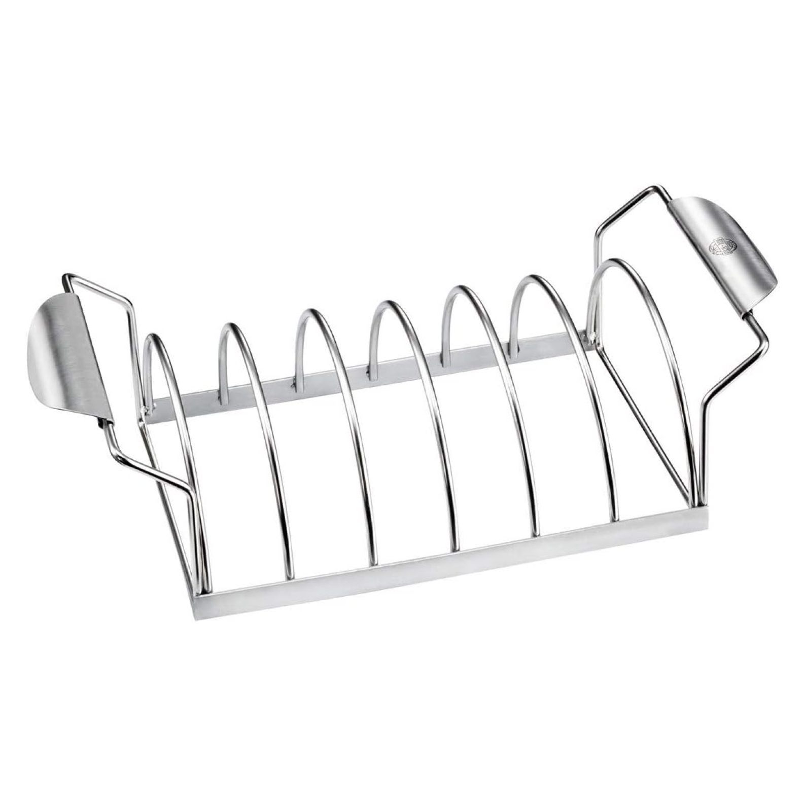 BBQ Premium Barbecue Spare Rib Rack, Holds 6 Portions, Works in Kettle ...