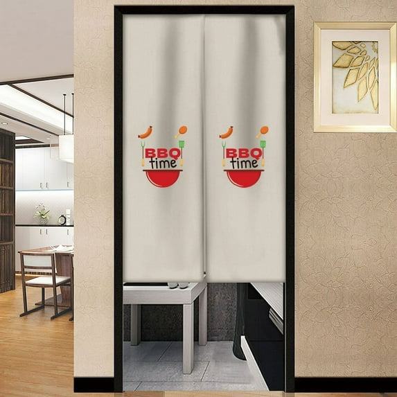 BBQ Restaurant Door Curtains Barbecue Theme Japanese Curtain BBQ ...