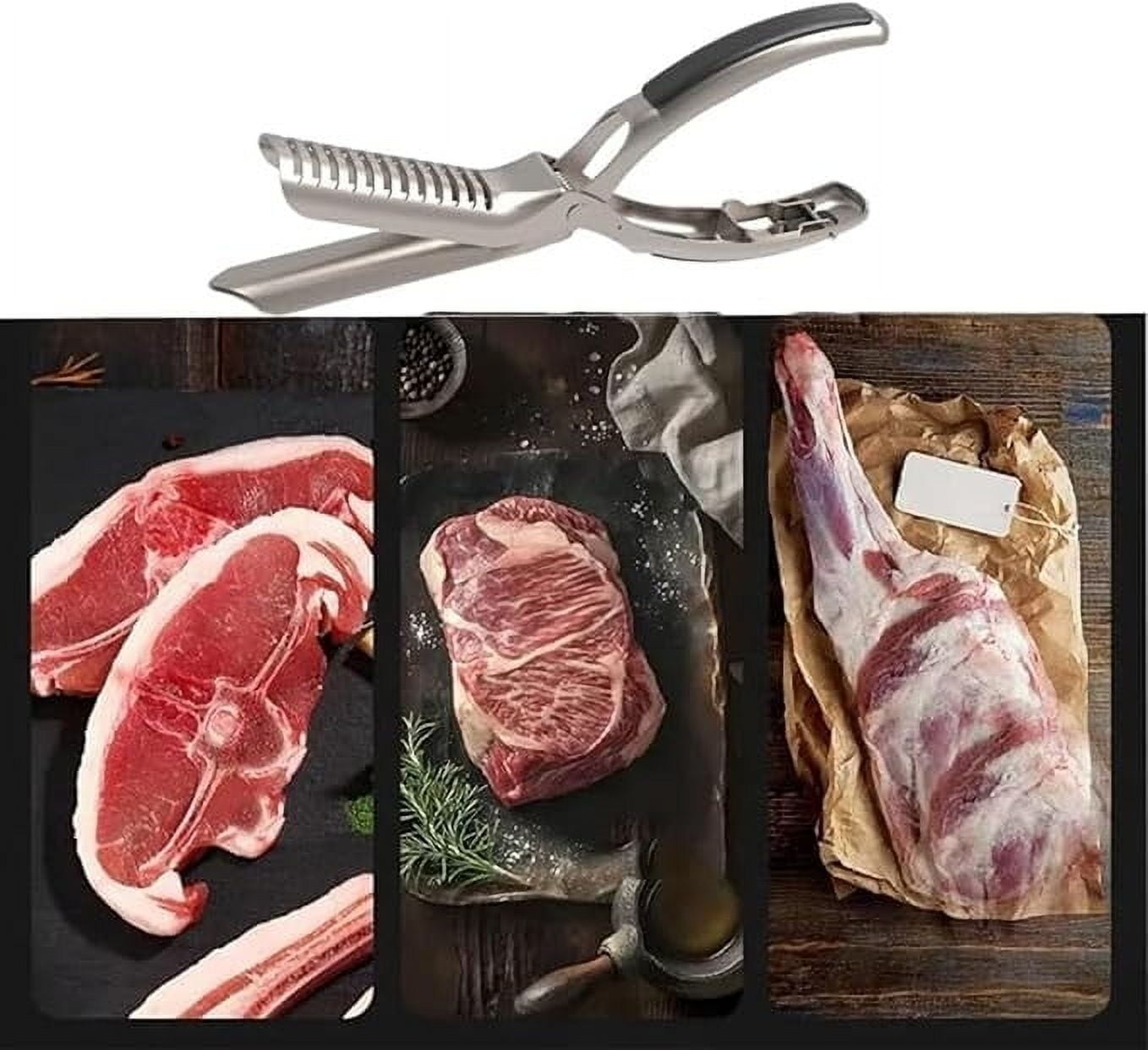 BBQ Rib Prep Tool, Rib Prep Stainless Steel Rib Membrane Removal Tool ...