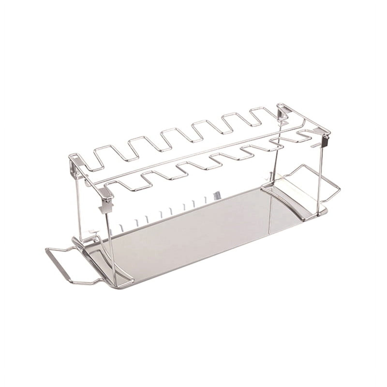 BBQ Rib Rack Stand Barbecue Steaks Racks Stainless Steel Chicken Beef ...