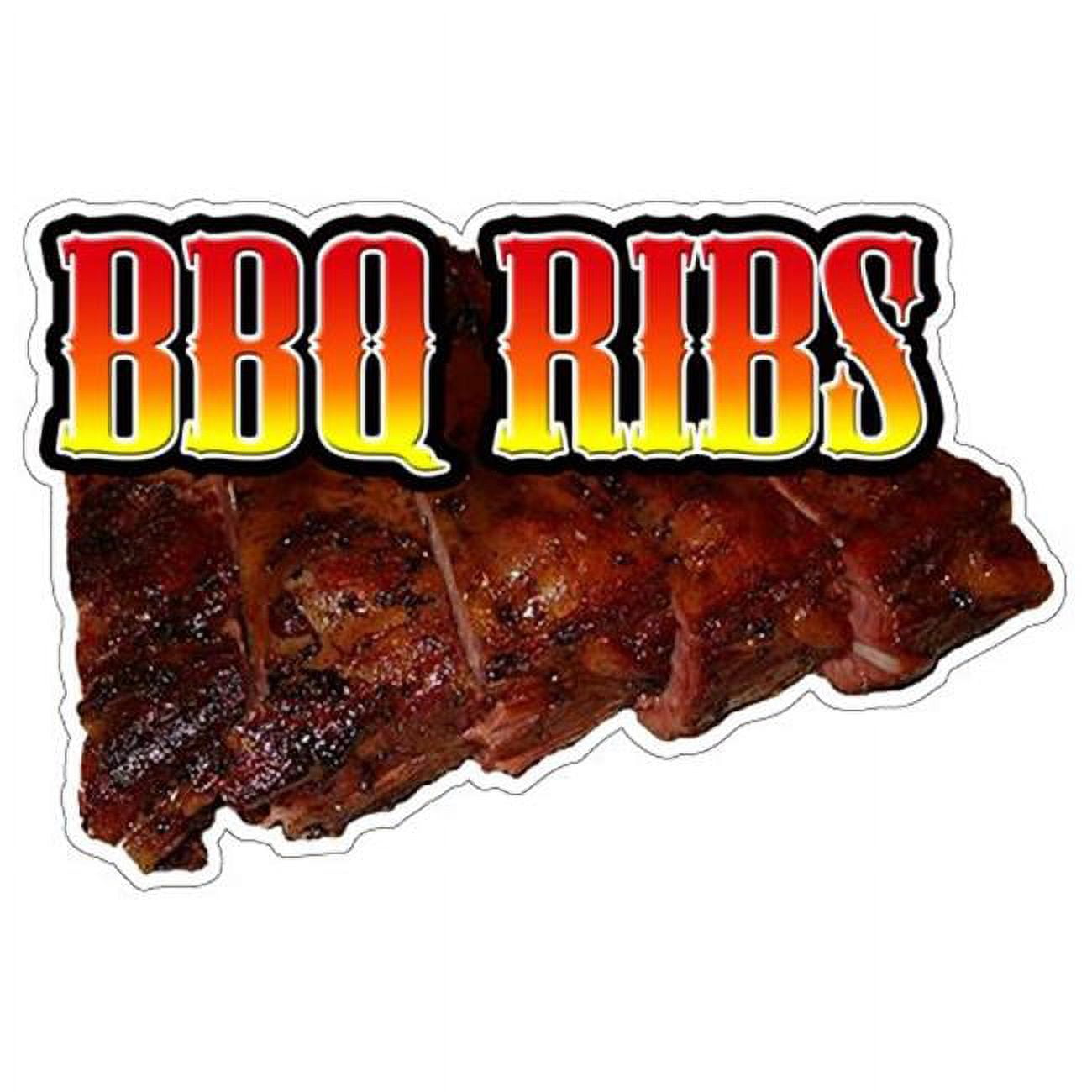 BBQ Ribs Concession Decal - Walmart.com