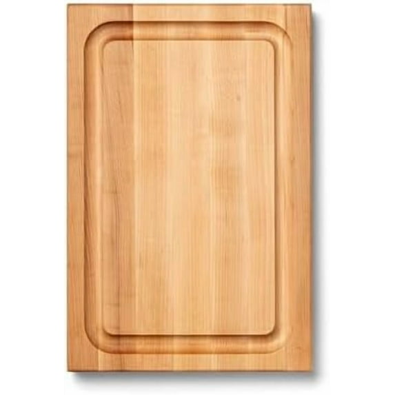 BBQ Series Rectangular Wooden Maple Cutting Board 18”x12” – 1.5” Thick ...