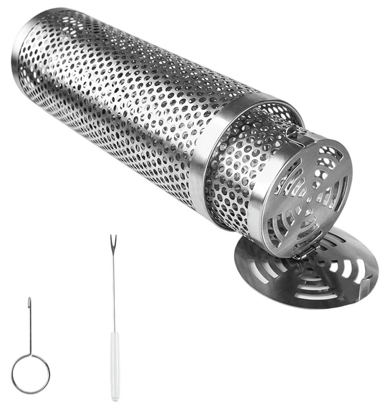 BBQ Smoker Tube Pellet Smoker Tube Stainless Steel Smoke Tube for Hot ...