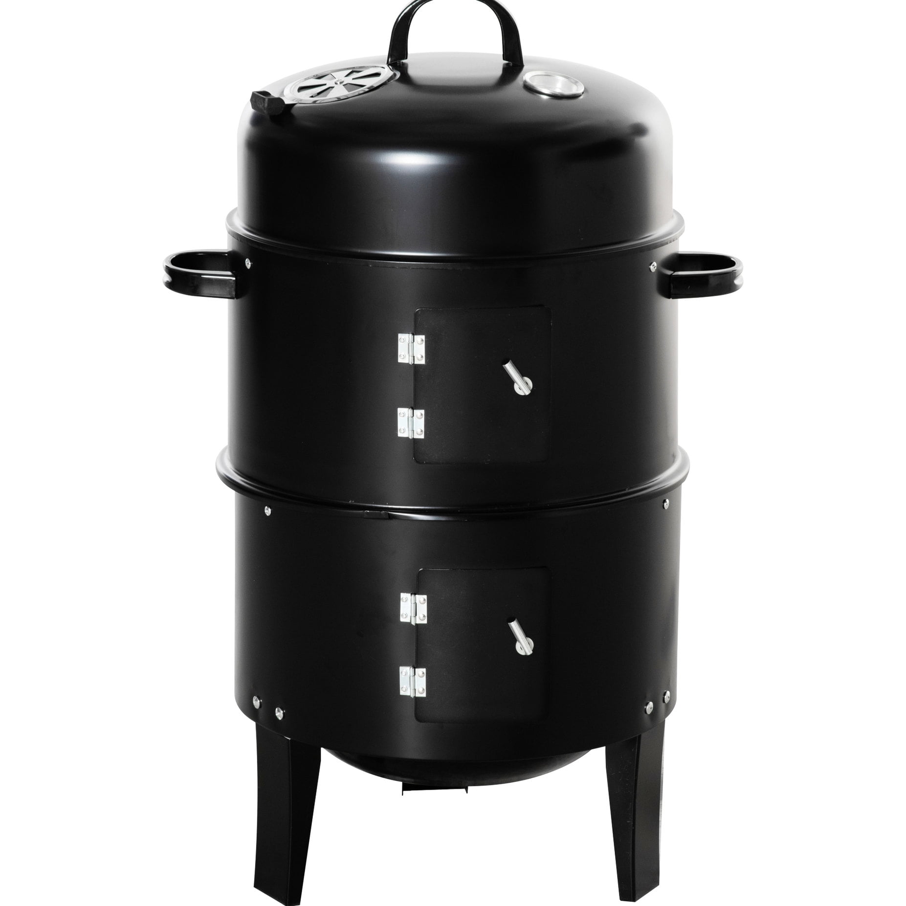 BBQ Smoker with Dual Layers | For Outdoor Camping and Backyard Cooking ...