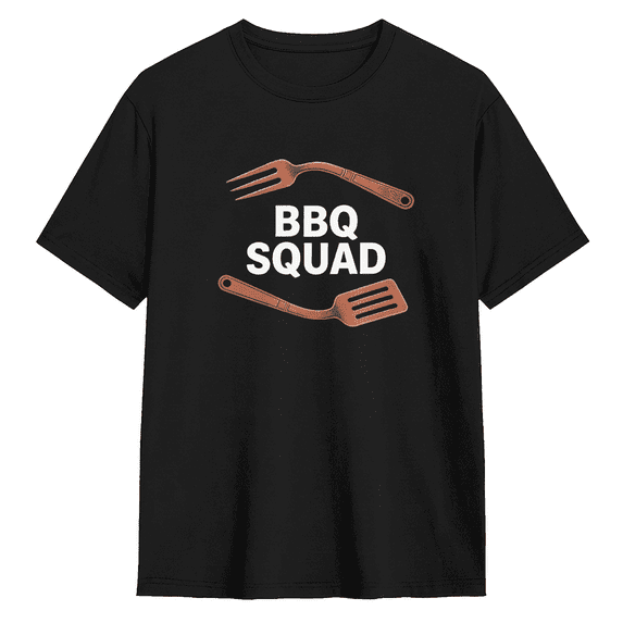 BBQ Squad Cool Graphic Tee for Men and Women, Humorous Party Cotton ...