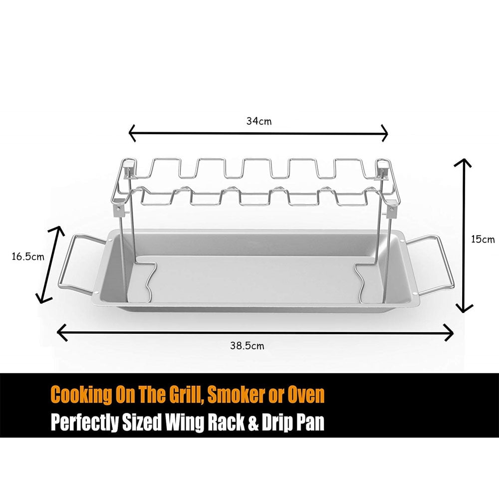 BBQ Stainless Steel Barbecue Chicken and Leg Rack Beef Chicken Leg ...
