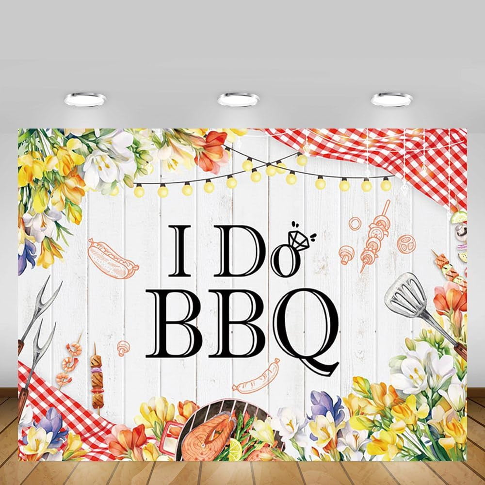 BBQ Themed I Do BBQ Bridal Shower Backdrop BBQ Rehearsal Party ...