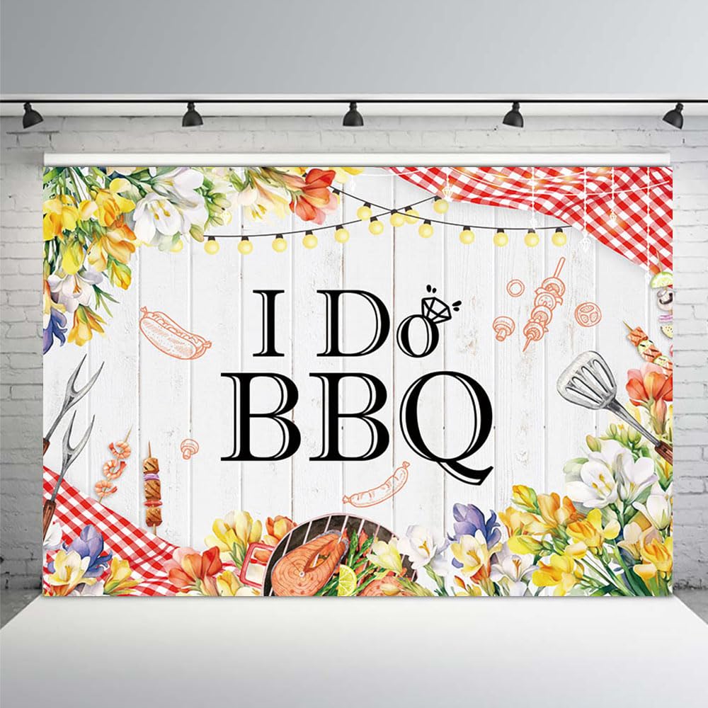 BBQ Themed I Do BBQ Bridal Shower Backdrop BBQ Rehearsal Party ...