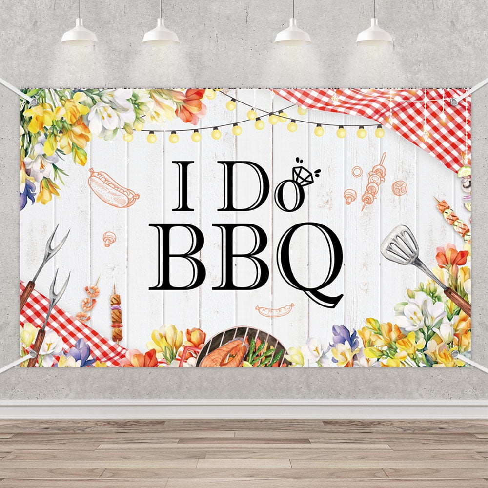 BBQ Themed I Do BBQ Bridal Shower Backdrop BBQ Rehearsal Party ...