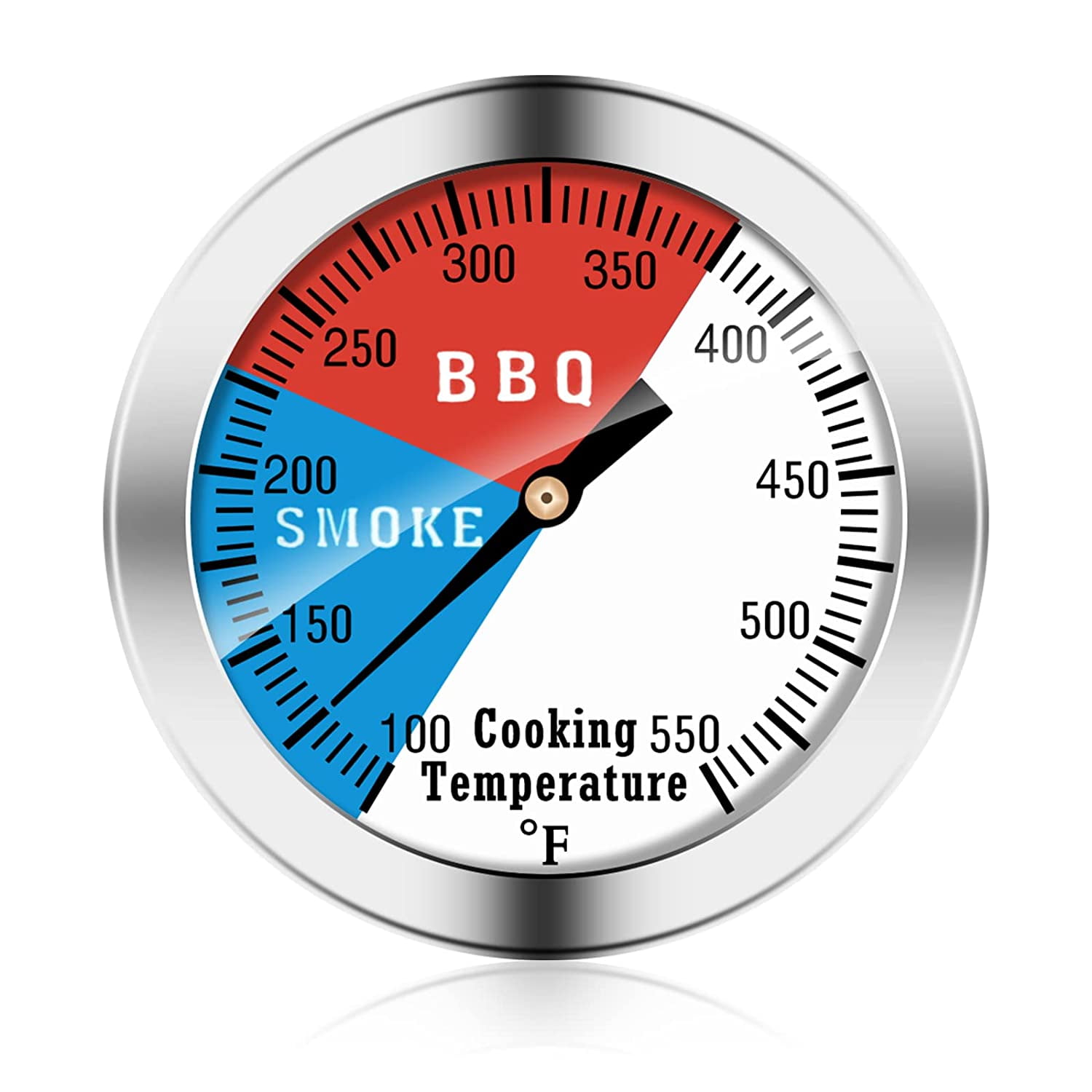 BBQ Thermometer Gauge - Charcoal Grill Pit Smoker Temp Gauge Grill ...