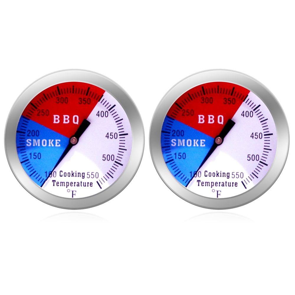 BBQ Thermometer Gauge - Charcoal Grill Pit Smoker Temp Gauge Grill ...