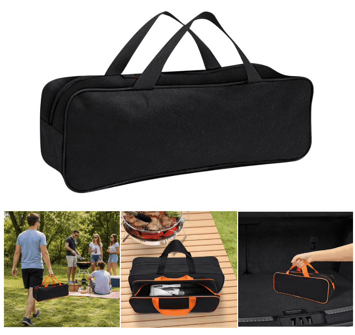 BBQ Tool Bag: Portable Grill Accessories Storage Tote for Grill ...