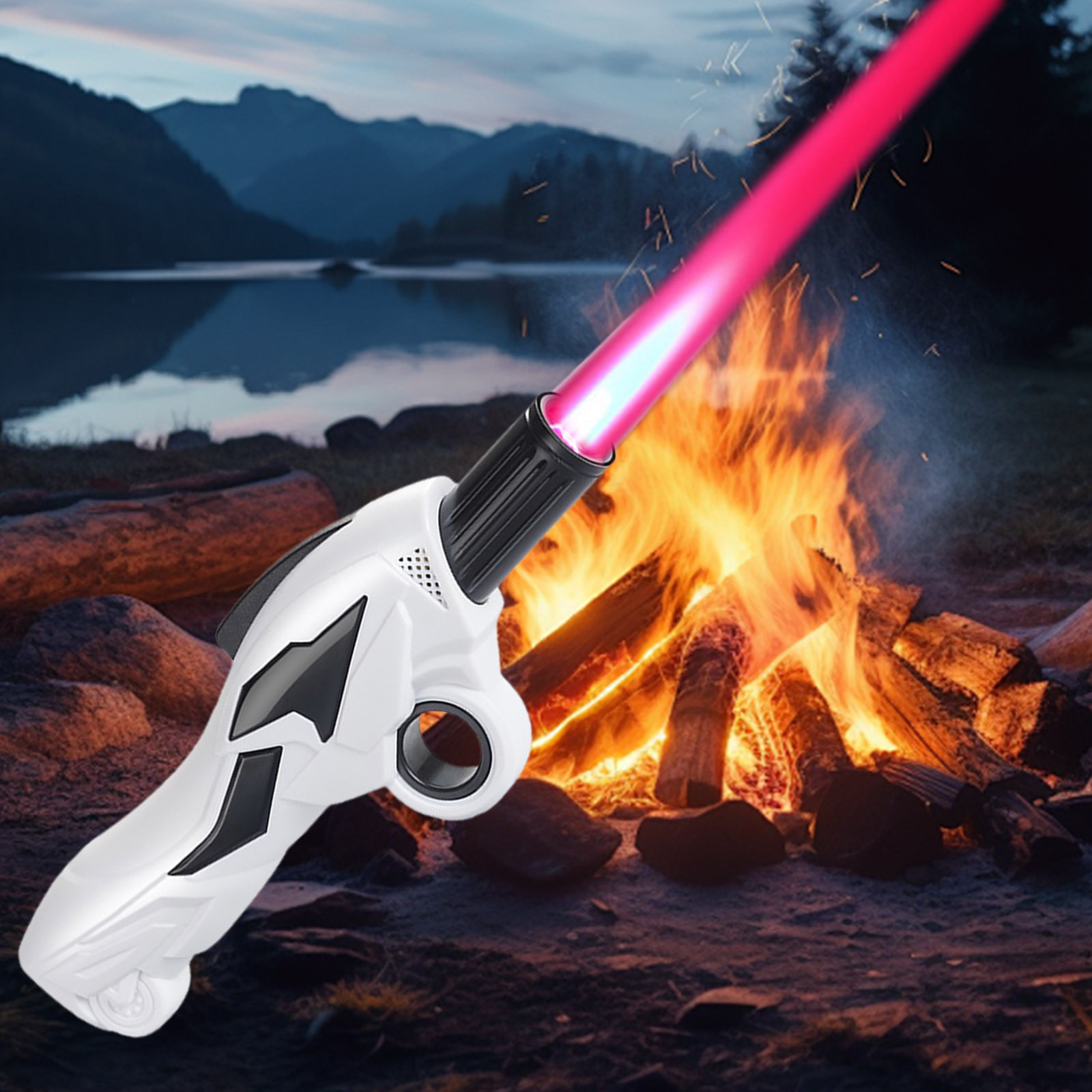 BBQ Torch Lighter Windproof Butane Refillable Kitchen Culinary Torch ...