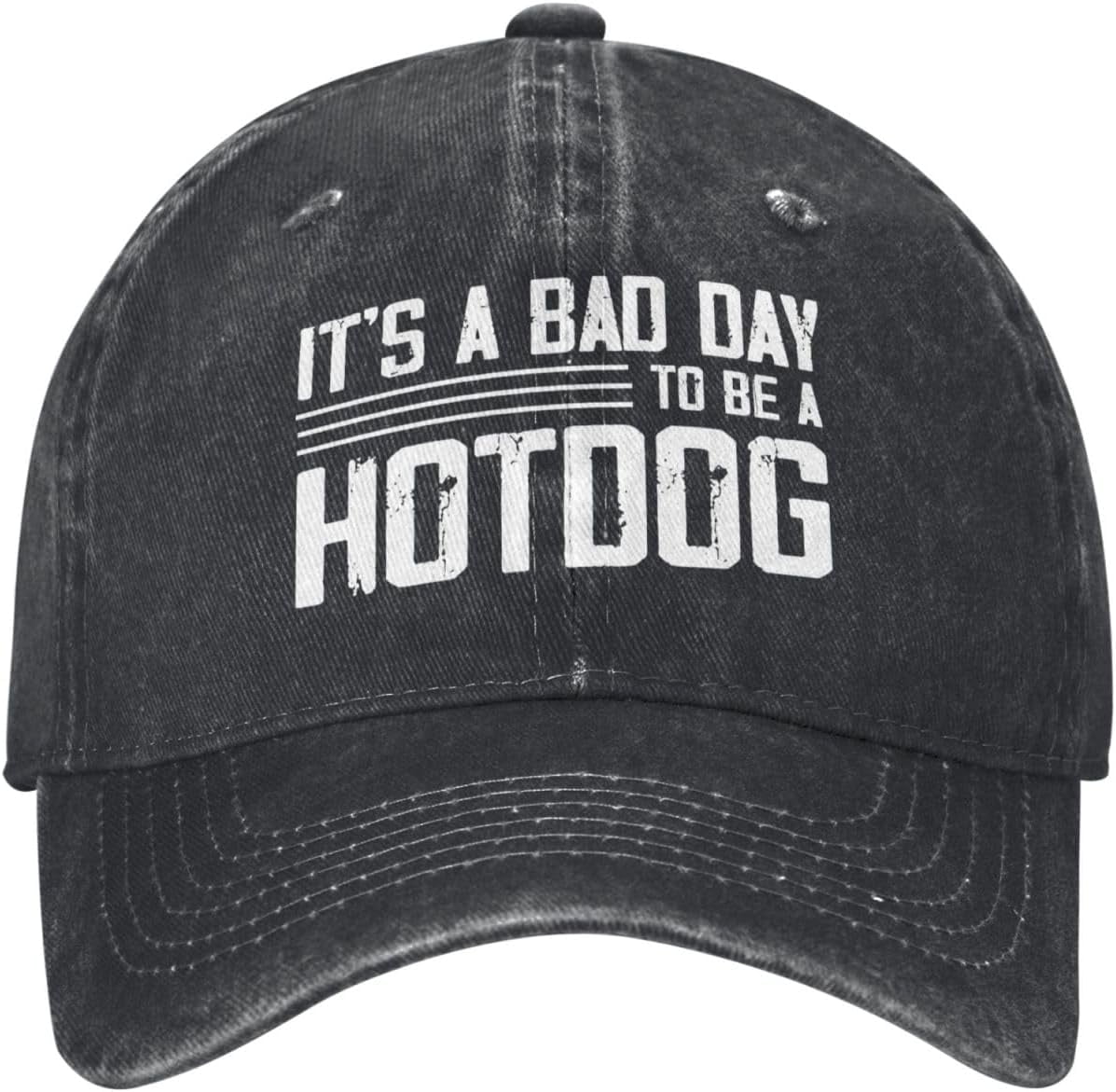 BBQ Vibes Hat – Funny Hotdog Quote in Denim - Walmart.com