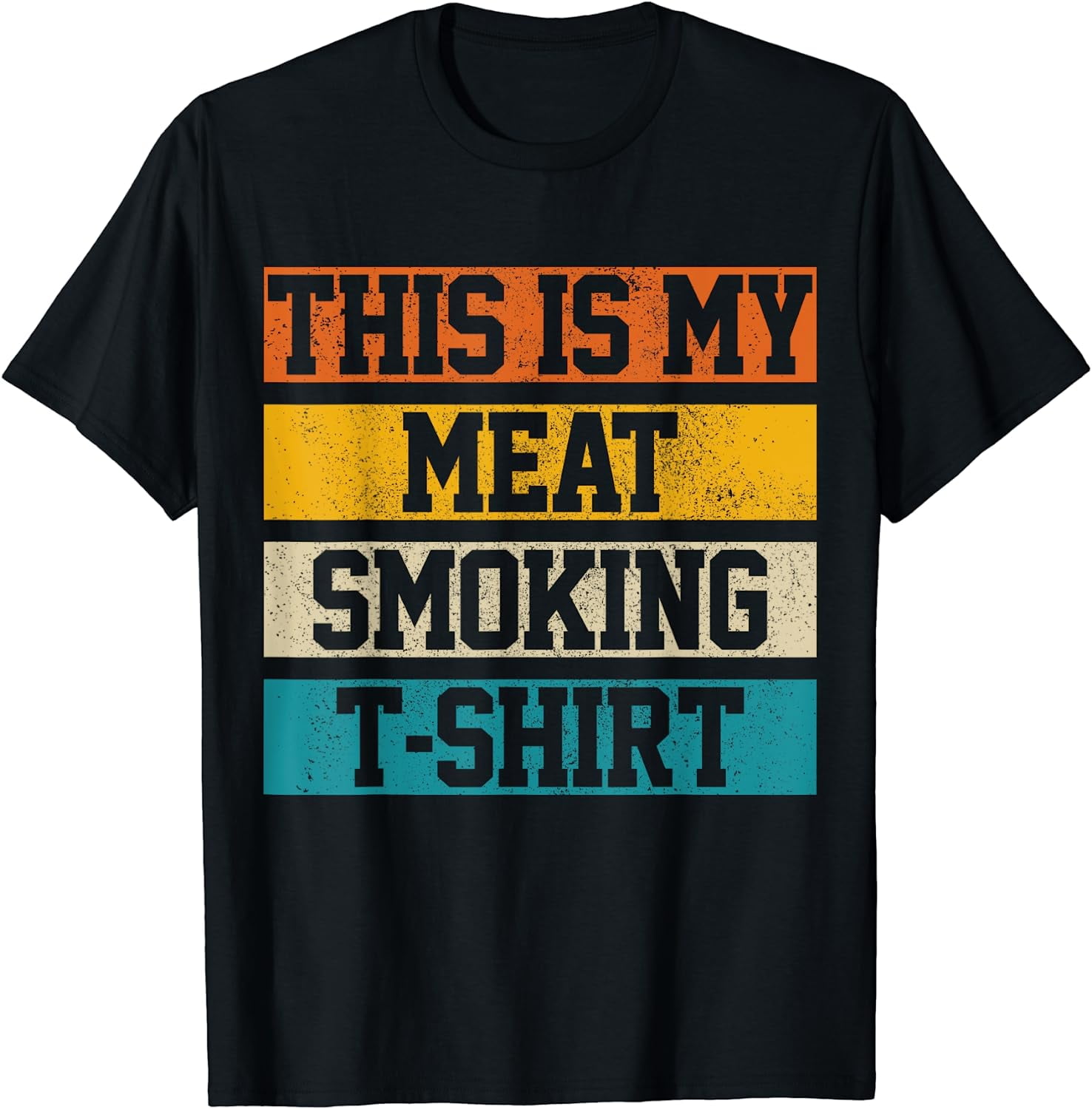 BBQ Vintage Grillmaster Chef Gift This Is My Meat Smoking T-Shirt ...