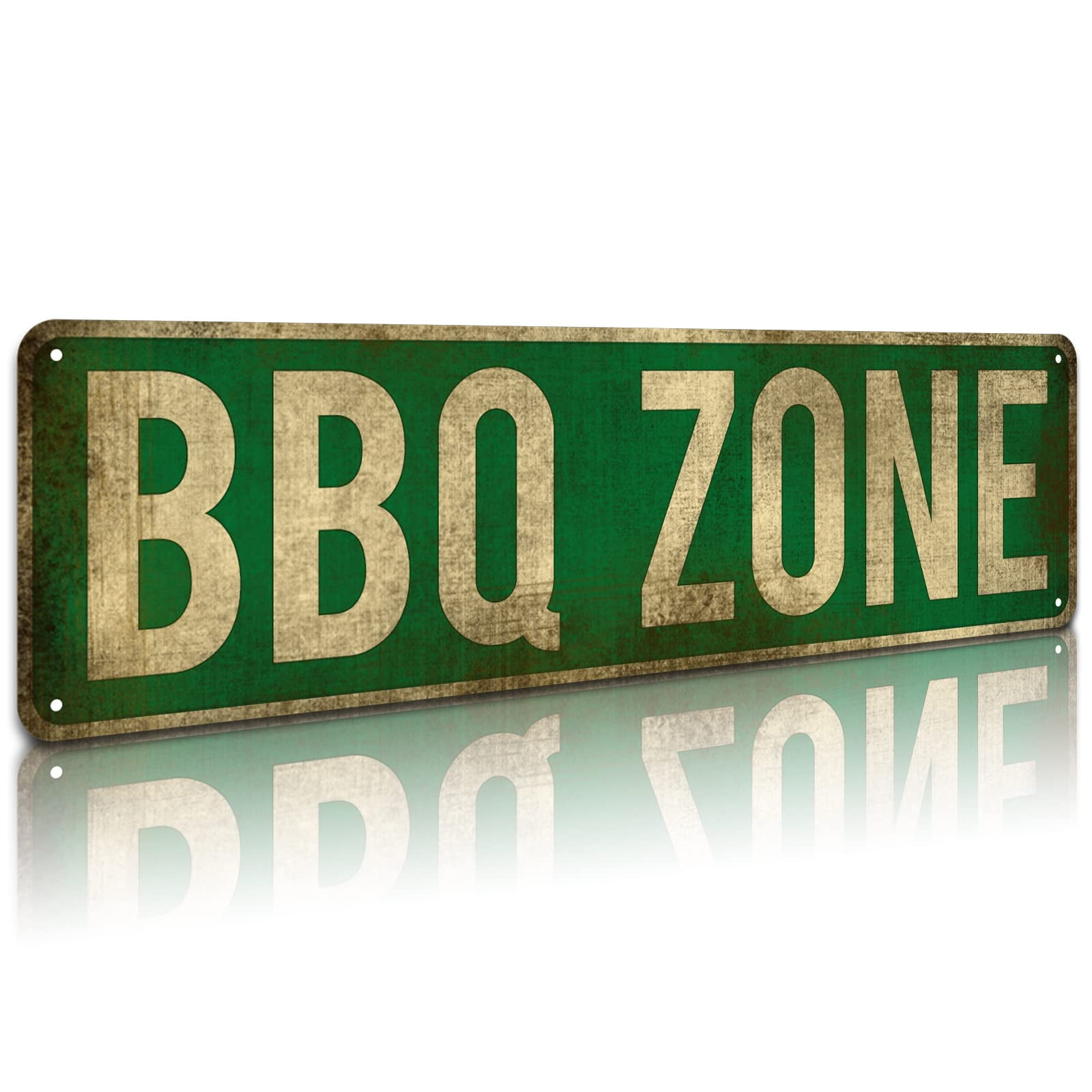 BBQ Zone Tin Sign, Vintage Metal Wall Art Office/Home/Classroom Decor ...