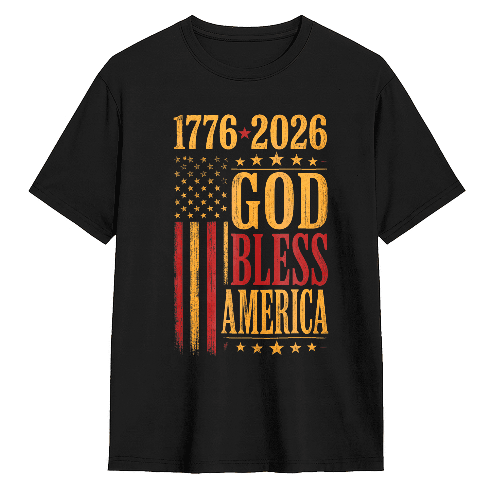 BBQGod Bless America Vintage Graphic Tee for Men and Women, Humorous ...