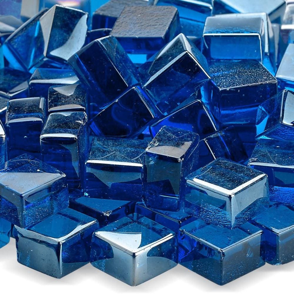 BBQGuys Signature 1/2-Inch Pacific Blue Luster Cubes - 10 Pounds ...
